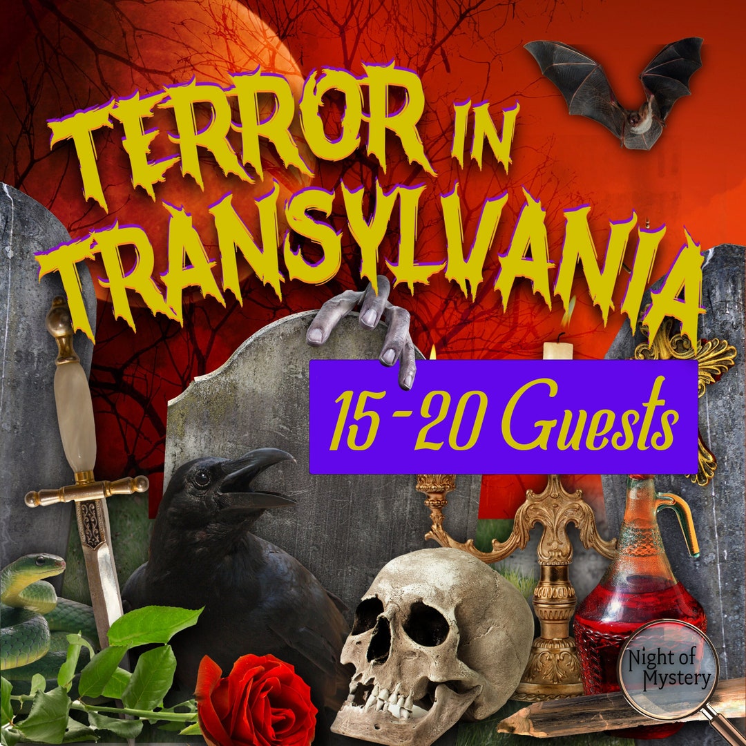 Halloween Vampire Murder Mystery Party Game 15-20 Guests Downloadable ...