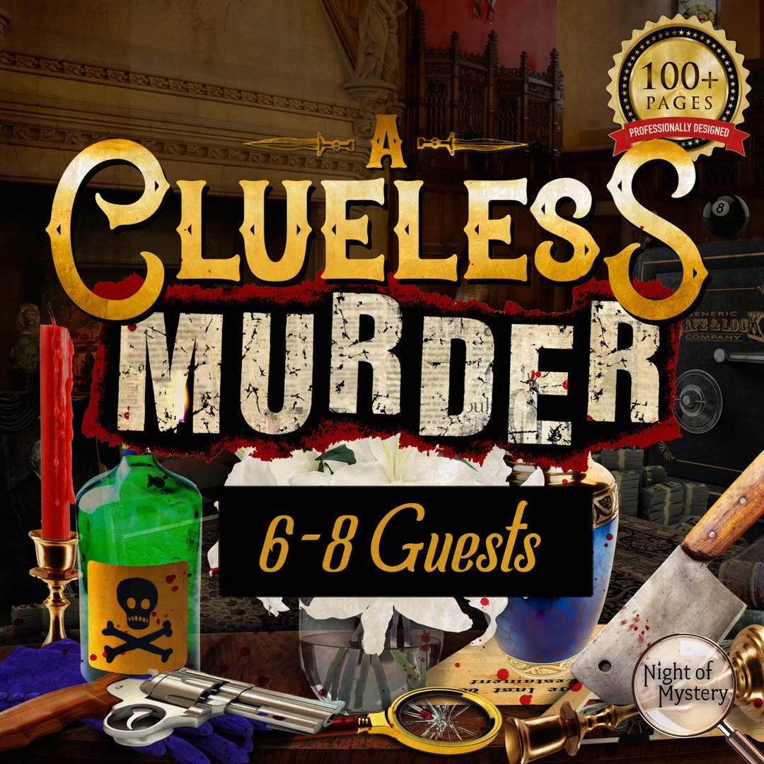 A Clueless Murder | Classic Whodunnit Clue-inspired Murder Mystery ...