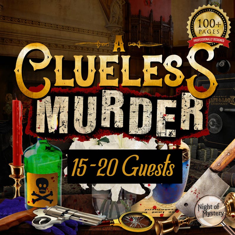 A Clueless Murder | Classic Whodunnit Clue-inspired Murder Mystery ...