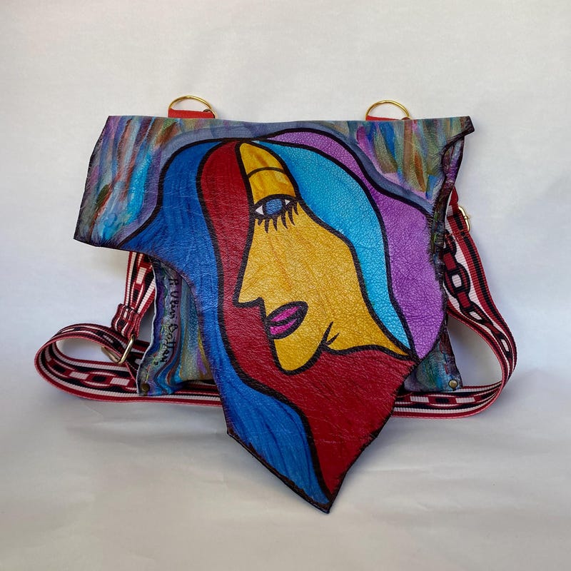 Hand Painted Handbag - Etsy