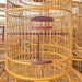 Handmade Bamboo Wooden Yard Flying Cage, 18 Inch Can Cage with Head ...