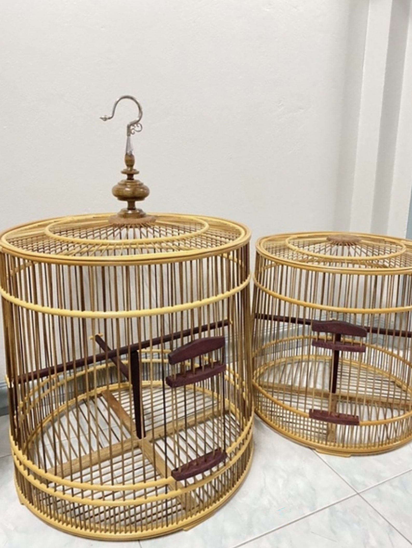 Handmade Wooden Bamboo Piggy Bank Cage, Flying Bird Cage, Raven Cage ...