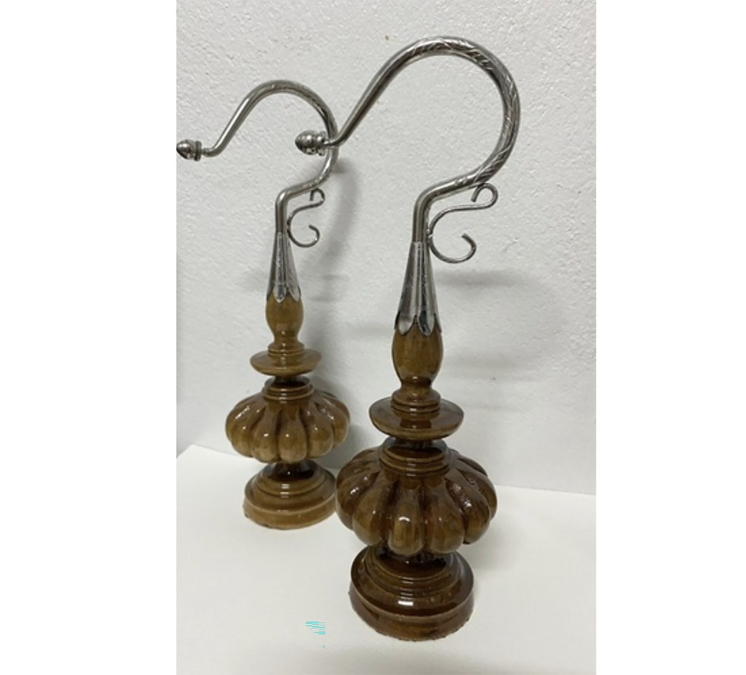 Bird Cage Hook Special Head Made From Acacia Wood (gourd Shape) + Real ...