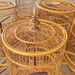 Handmade Bamboo Wooden Yard Flying Cage, 18 Inch Can Cage with Head ...
