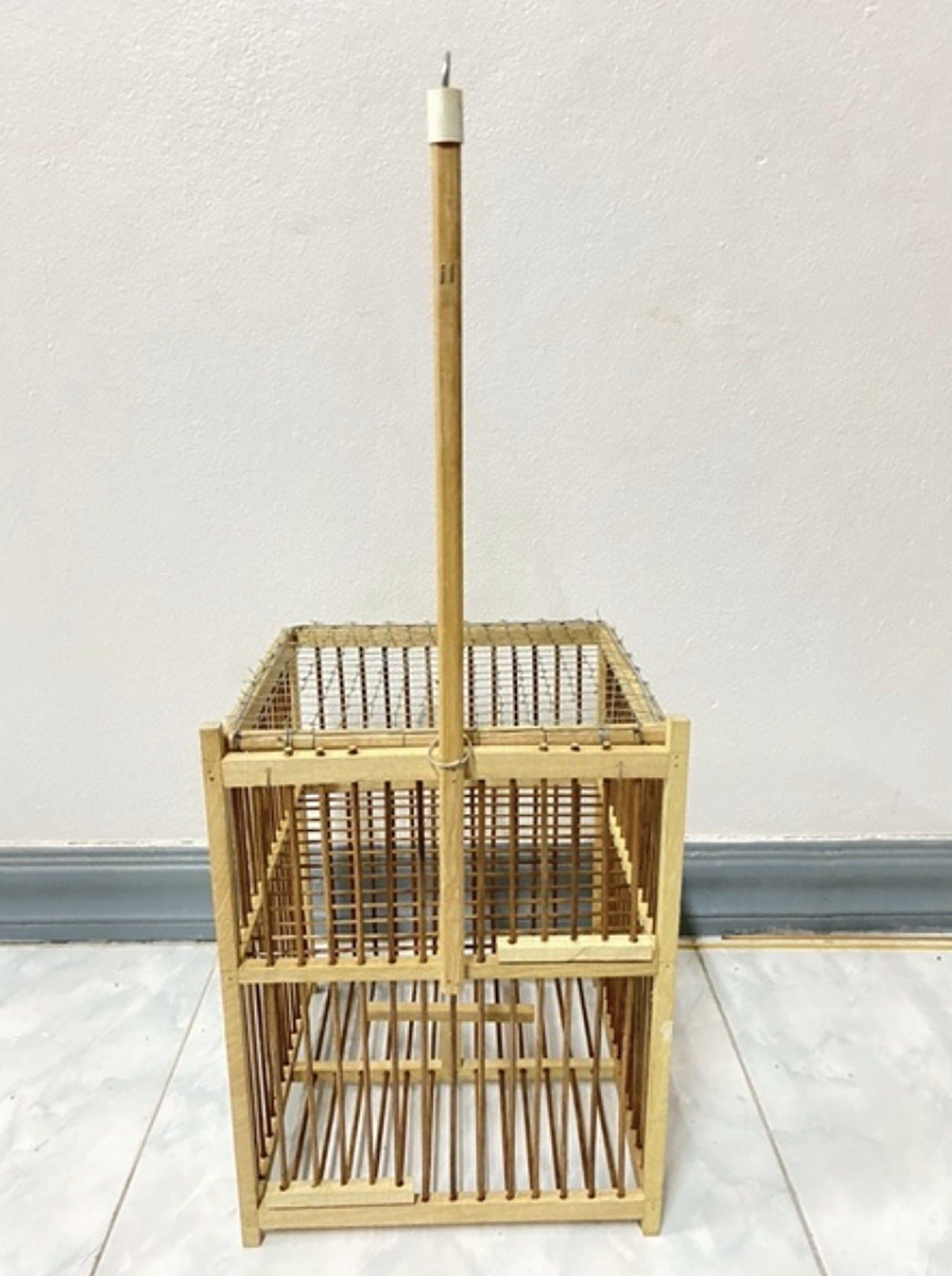 Handmade Bamboo Wooden Trap Cage, Square Bird Trap, Bird Trap Cage ...