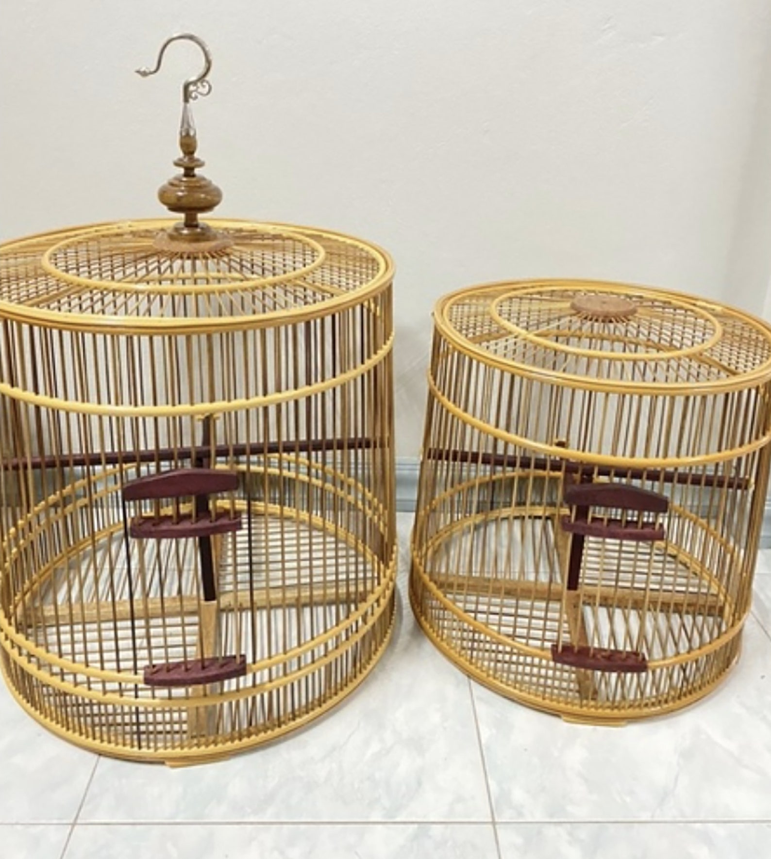 Handmade Wooden Bamboo Piggy Bank Cage, Flying Bird Cage, Raven Cage ...