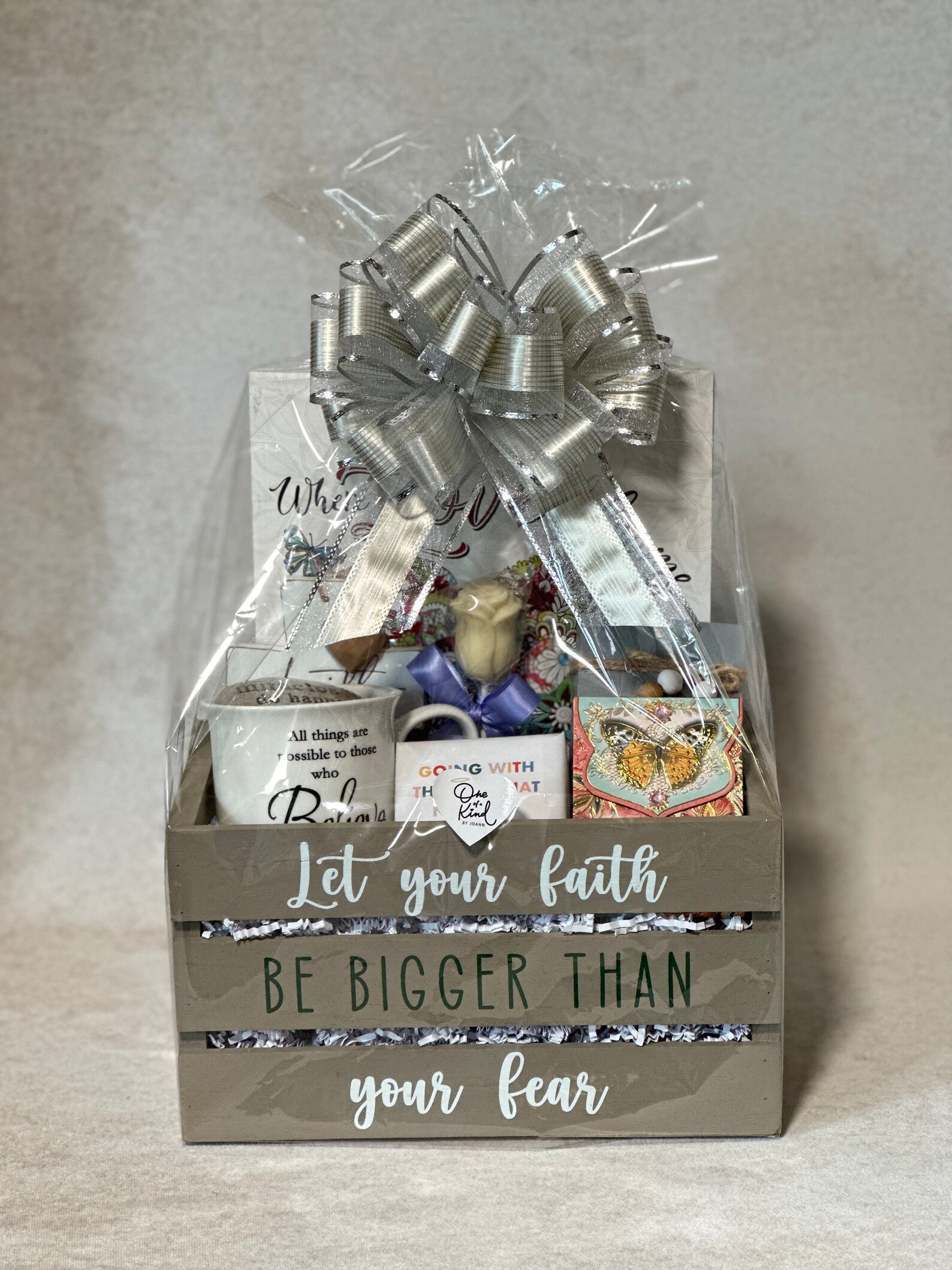 Faith Gift Basket, Comfort Basket, Inspirational Gifts, Bring Happiness ...