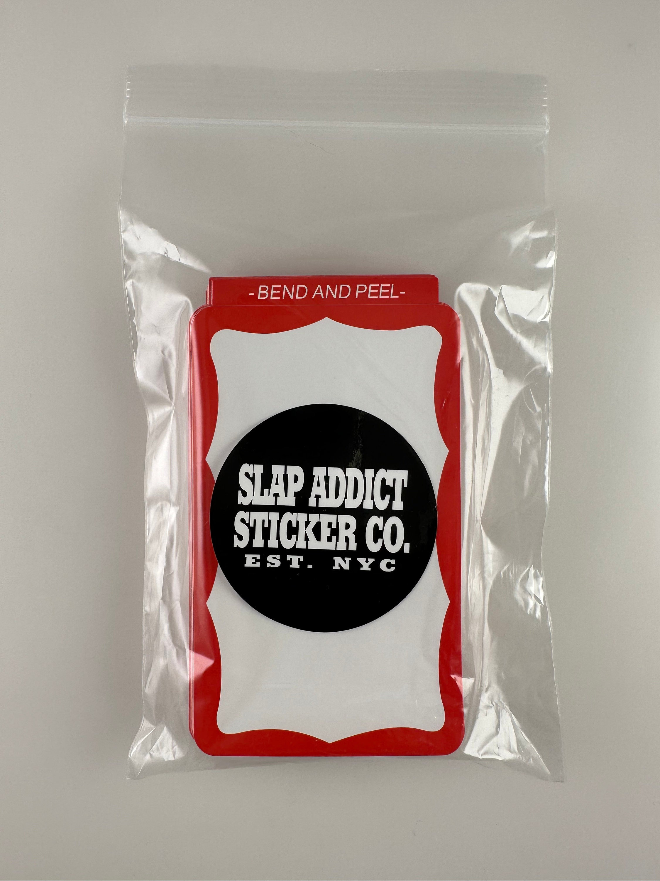 Red Border Indestructible Eggshell Graffiti Sticker Pack of 100 - Etsy