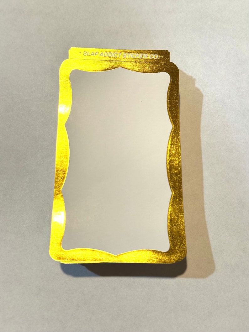 Gold Border Holographic Indestructible Eggshell Graffiti Sticker Pack ...