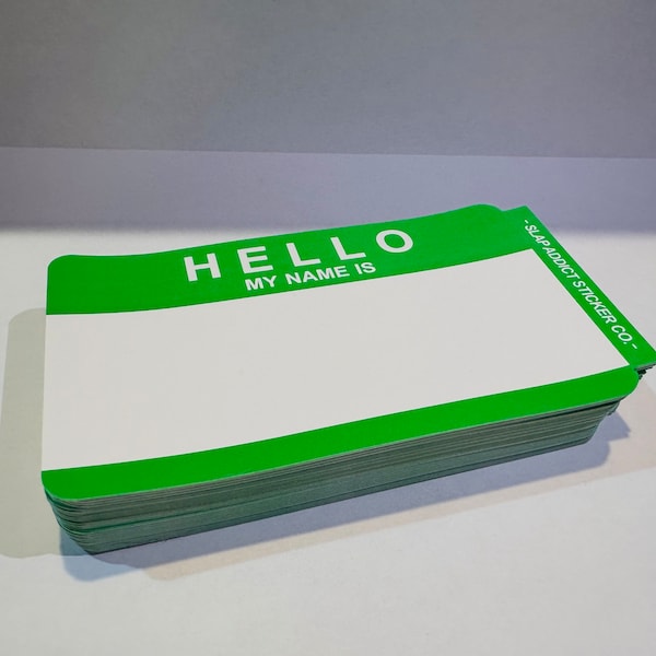 Hello My Name is Stickers - Etsy