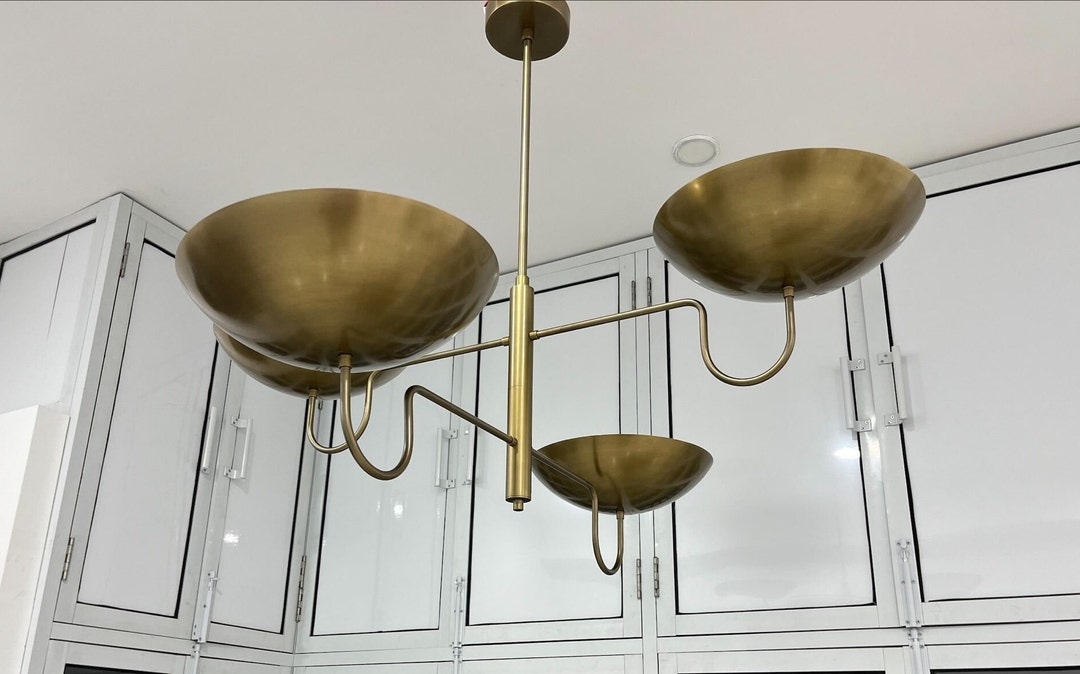 Chandelier Linear Light Sputnik Stilnovo Style Chandelier Light Fixture ...