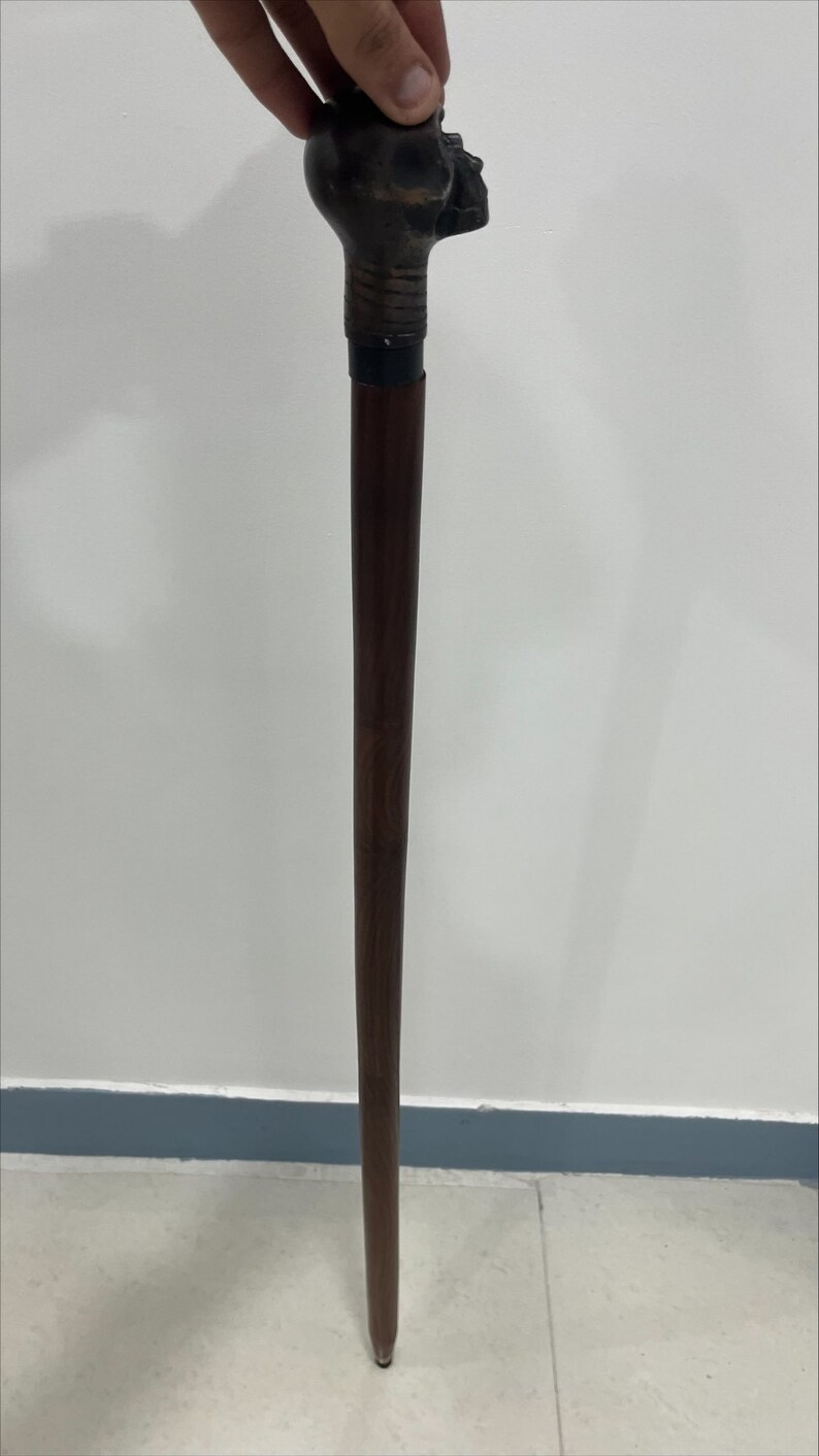 Stick Wooden Walking Handle With Copper Cane Perfected Items - Etsy