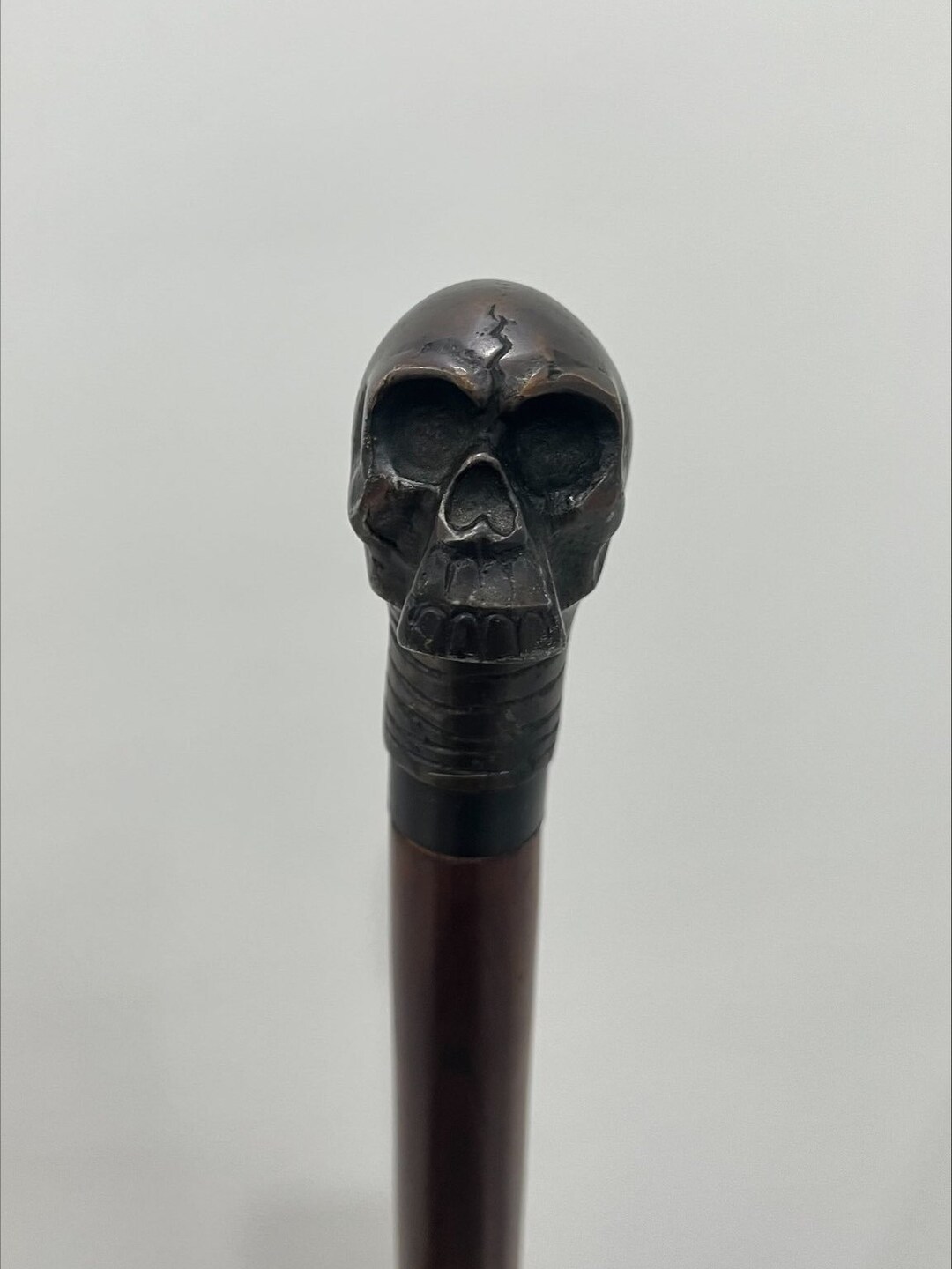 Stick Wooden Walking Handle With Copper Cane Perfected Items - Etsy