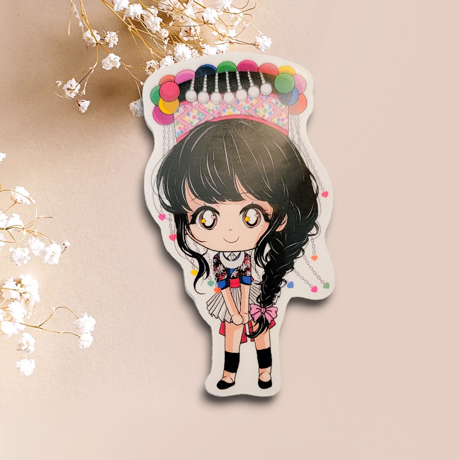 Chibi Hmong Girl, Hmong Sticker, Hmong Clothes, White Hmong, Hmong ...