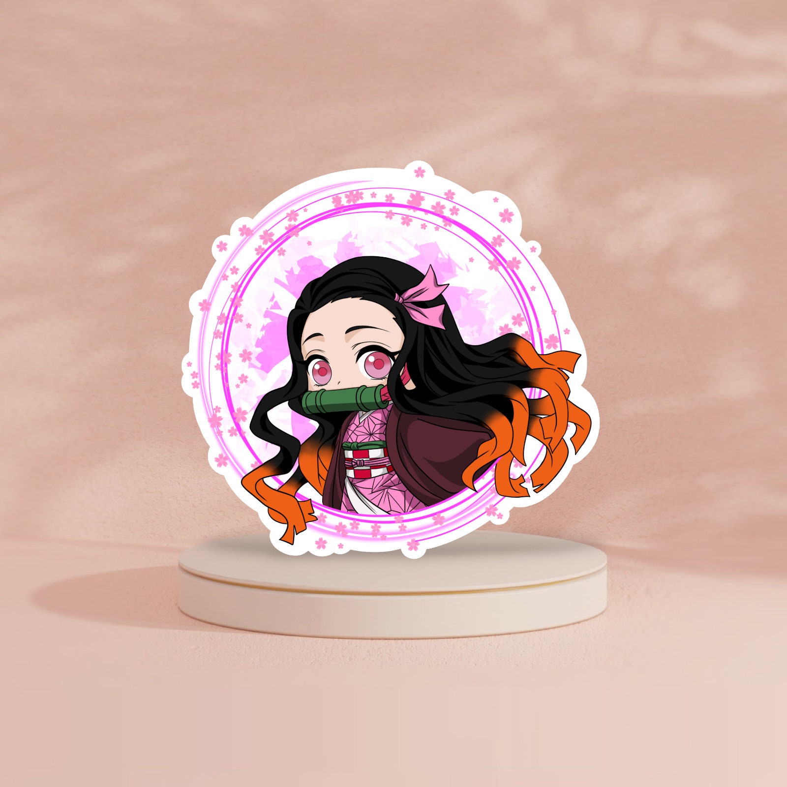 Chibi Nezuko, Demon Slayer Stickers, Nezuko Stickers, Anime Die-cut ...