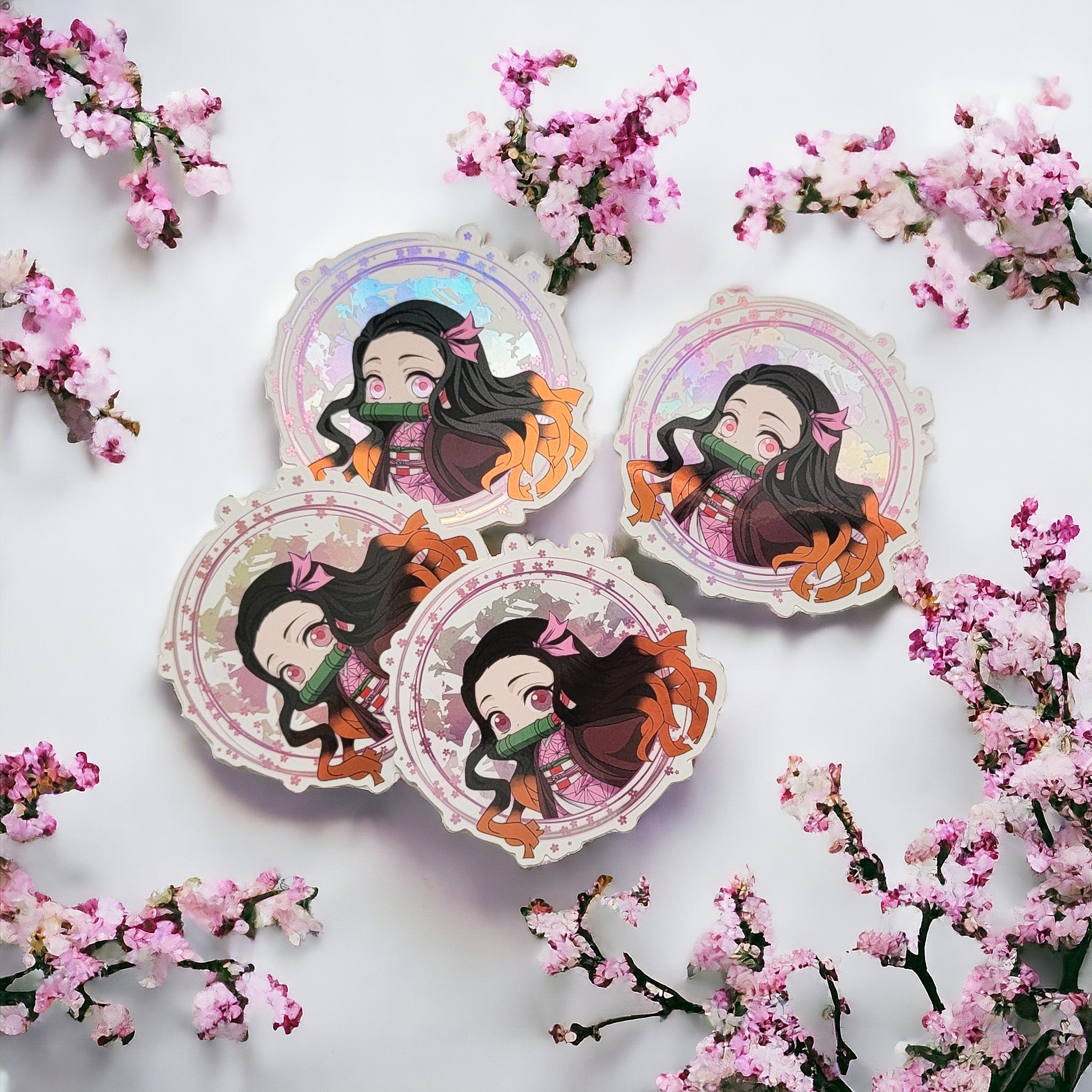 Chibi Nezuko, Demon Slayer Stickers, Nezuko Stickers, Anime Die-cut ...