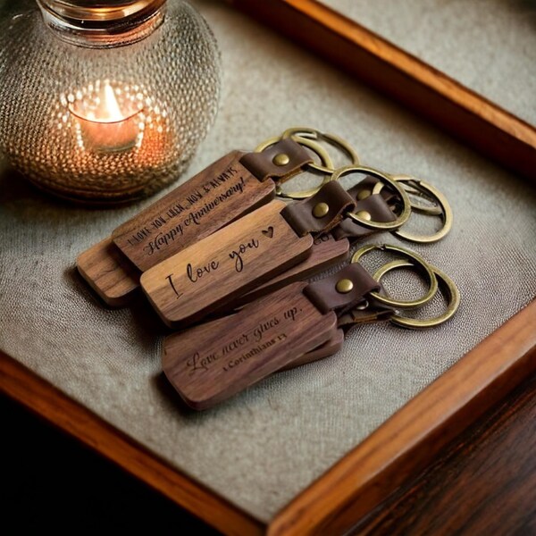 Engraved Keyrings - Etsy