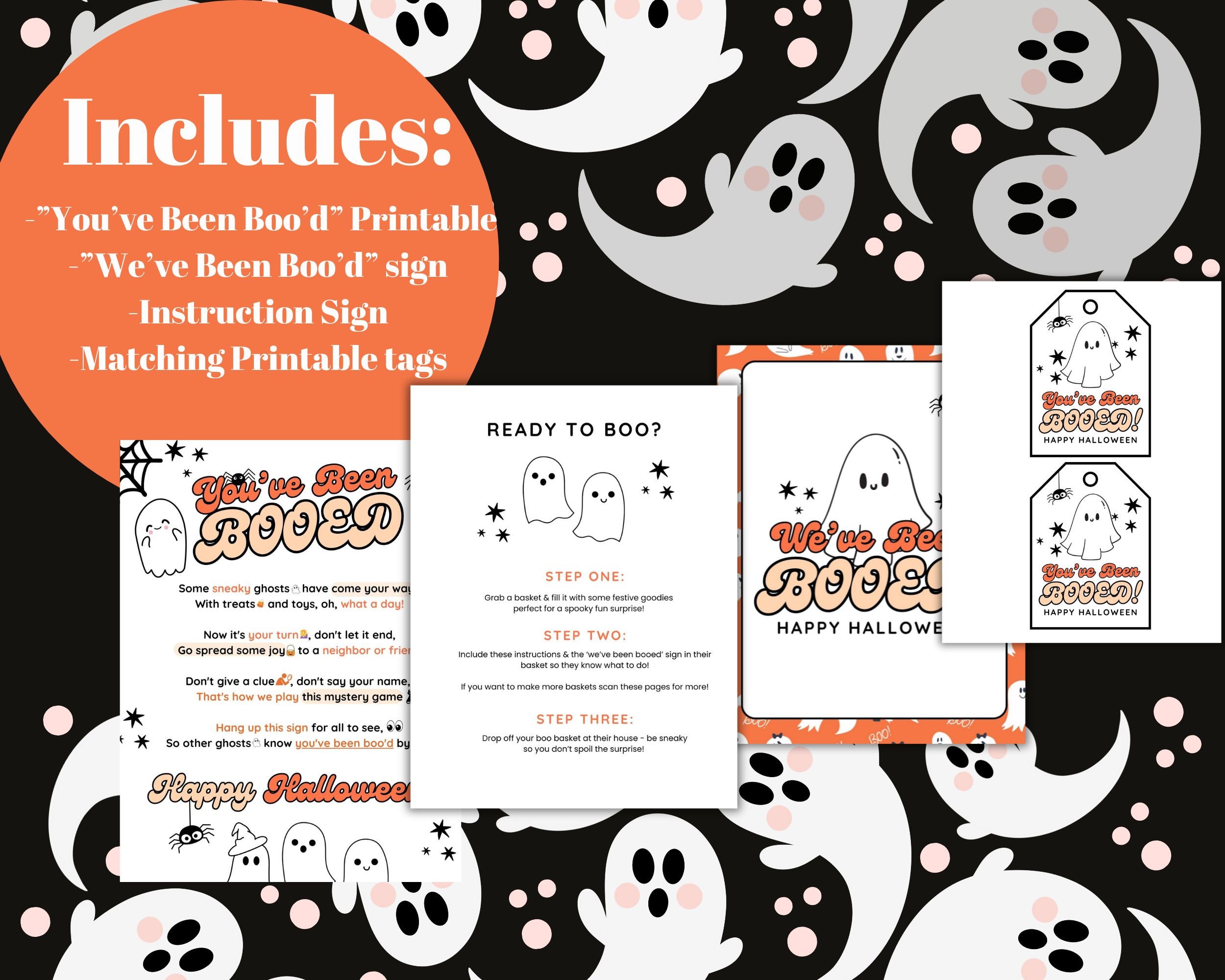 Youve Been Booed, Weve Been Booed, Halloween Printable, Halloween Gift ...