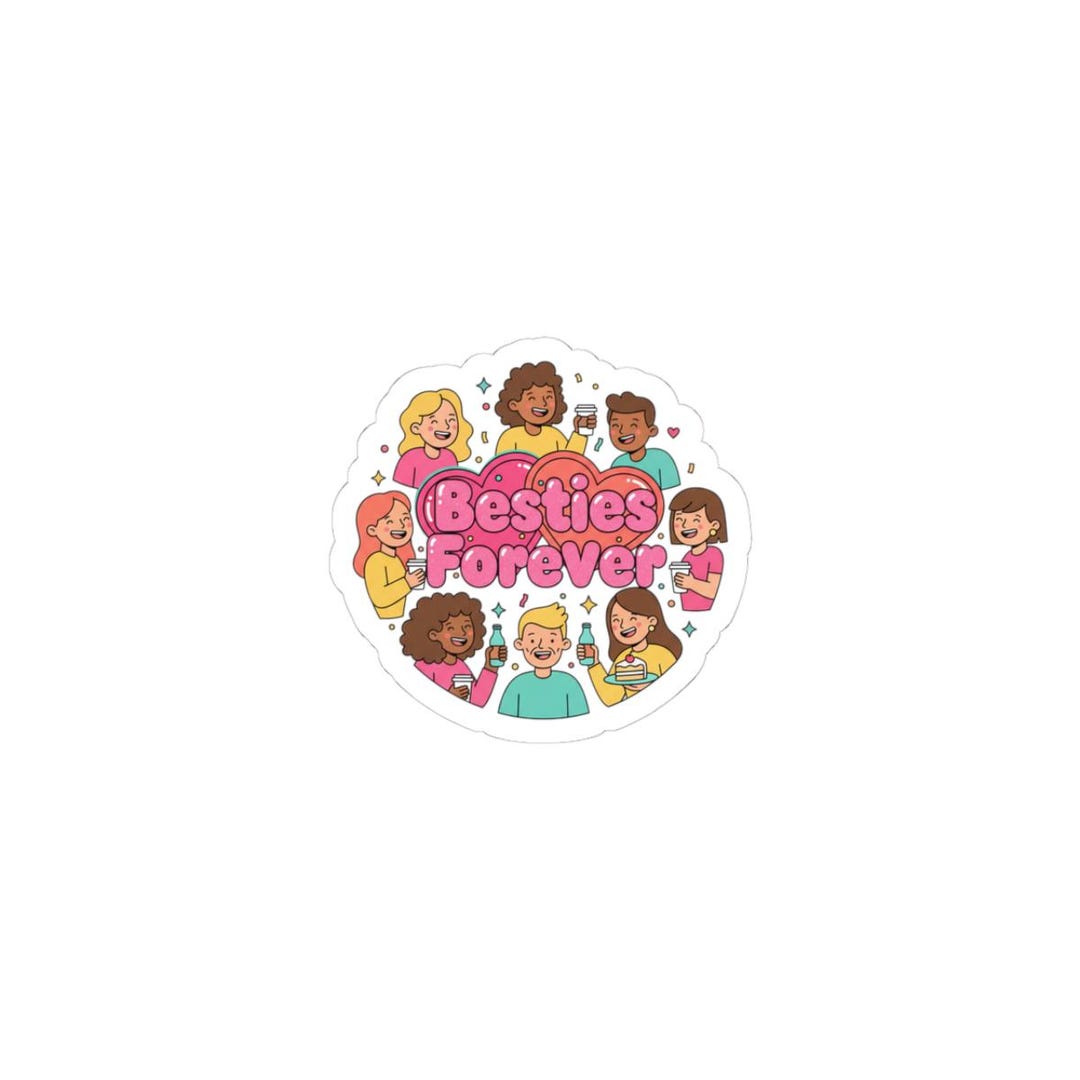 Besties Forever Kiss-cut Stickers | Galentine’s Friendship, Pink Red ...