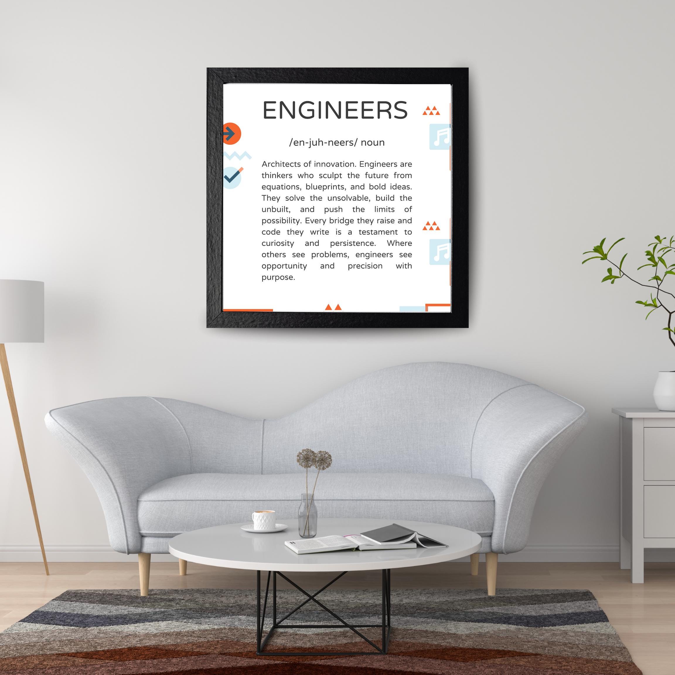 Engineer Definition Wall Art Printable – Inspirational Tech & STEM Gift ...