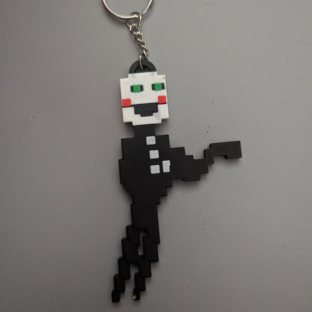 8 Bit Puppet Keychain/ Neckless FNAF / Five Nights at Freddy's FAN ...