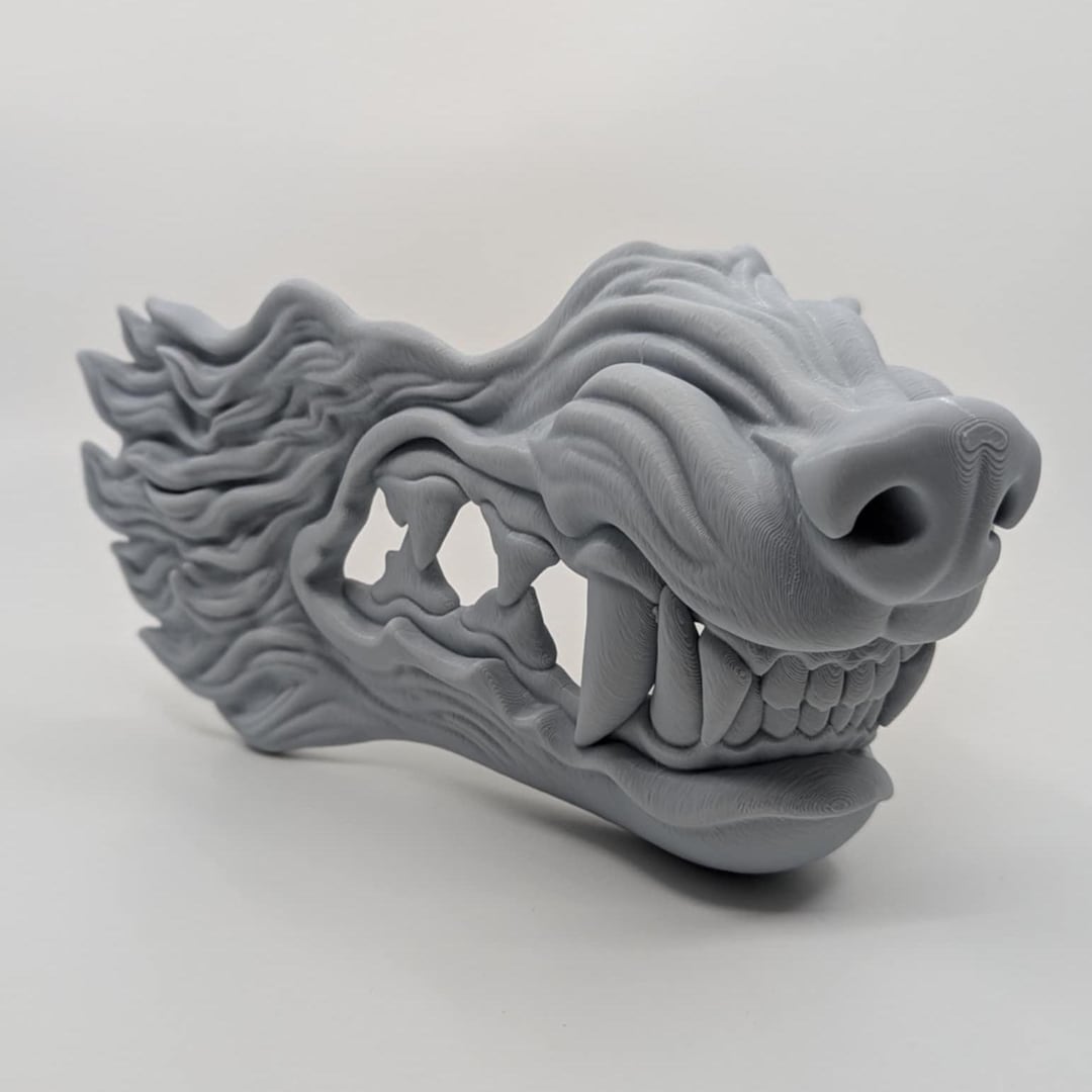 3D Printed Wolf Mask: Cosplay Costume Accessory - Etsy