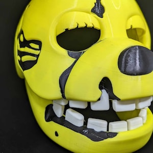 Spring Bonnie / Yellow Rabbit / Mask or Full Helmet (FNAF / Five Nights ...
