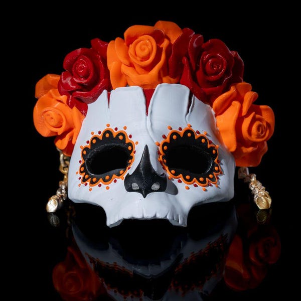 Dia De Los Muertos Mask - Etsy