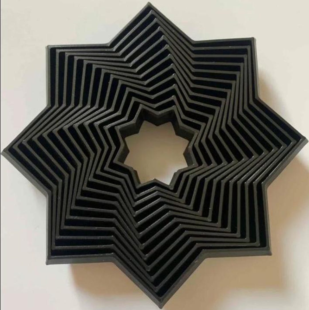 Fractal Fidget Toys 3D Printed Sensory ASMR Desk Toy Tornado Sensory ...