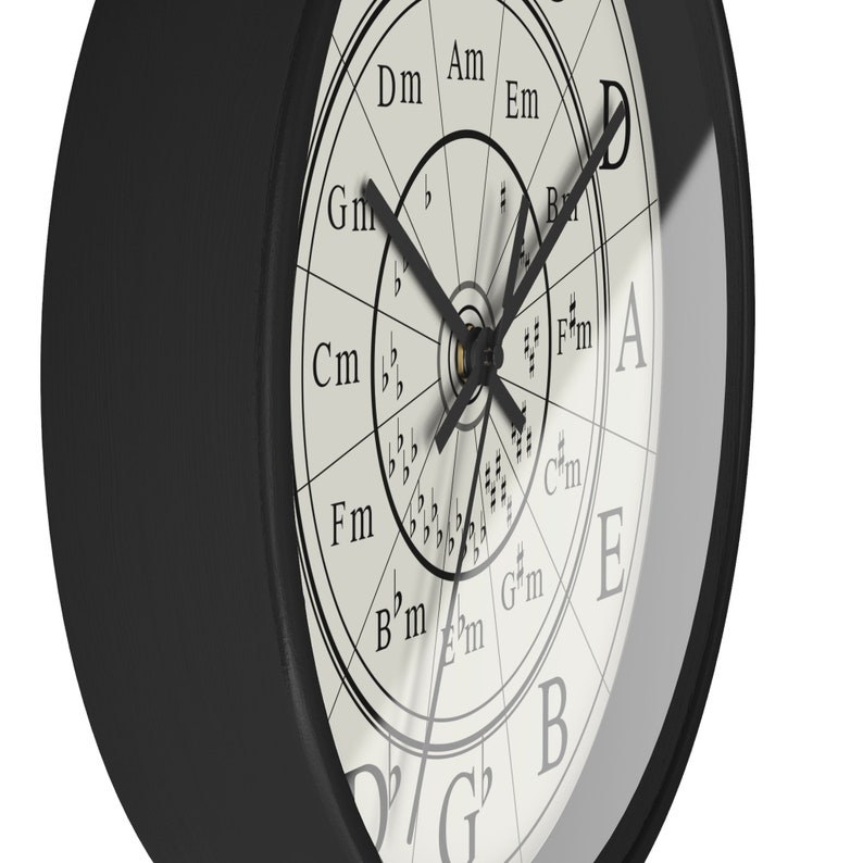 Wall Clock, Circle of Fifth, Music Wall Clock, Gift for Music Teacher ...