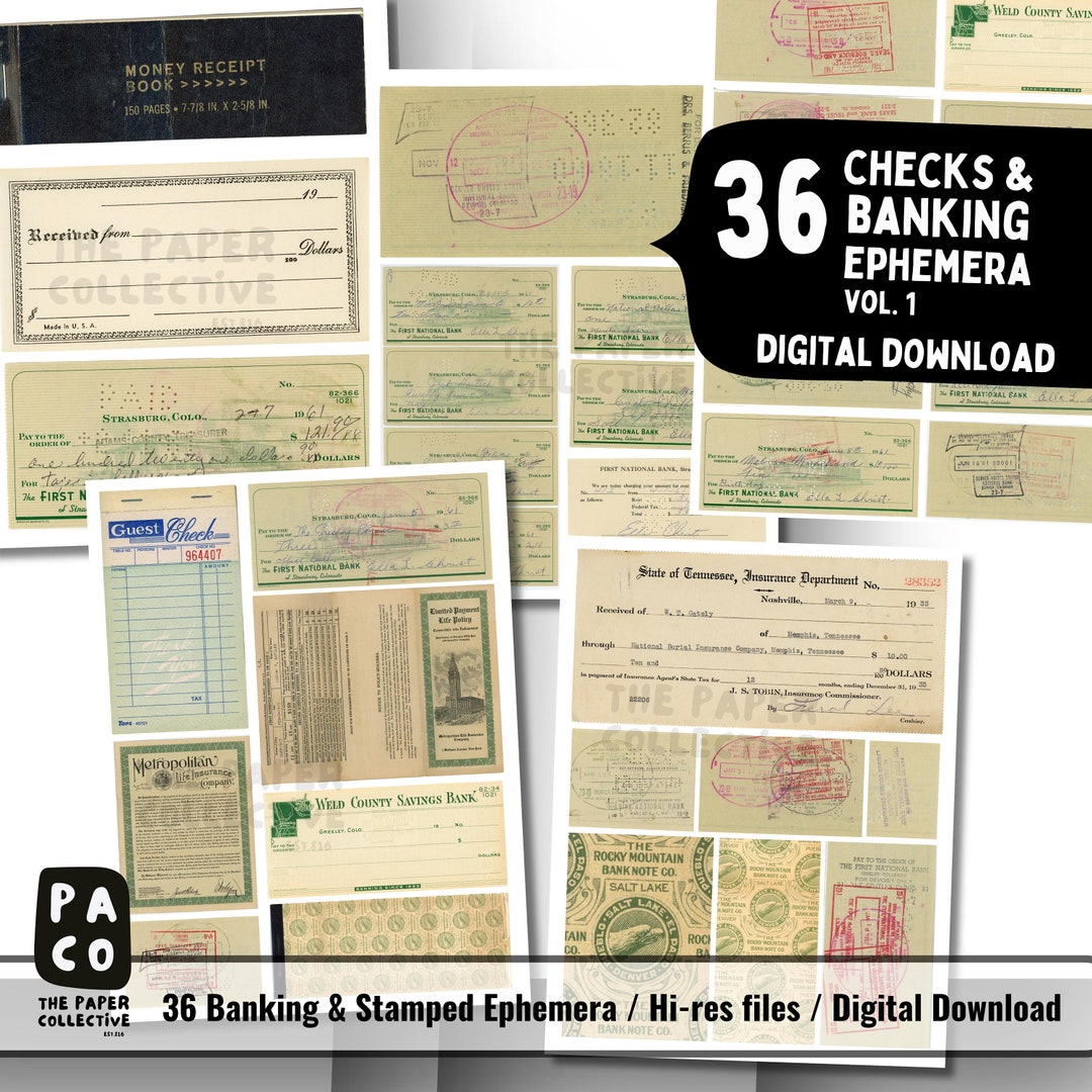 Ephemera Bundle, Vintage Stamps, Antique Stamps, Journaling Bundle ...