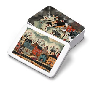 1930s Americana Village Jigsaw Puzzle 30, 110, 252, 500,1000-piece - Etsy