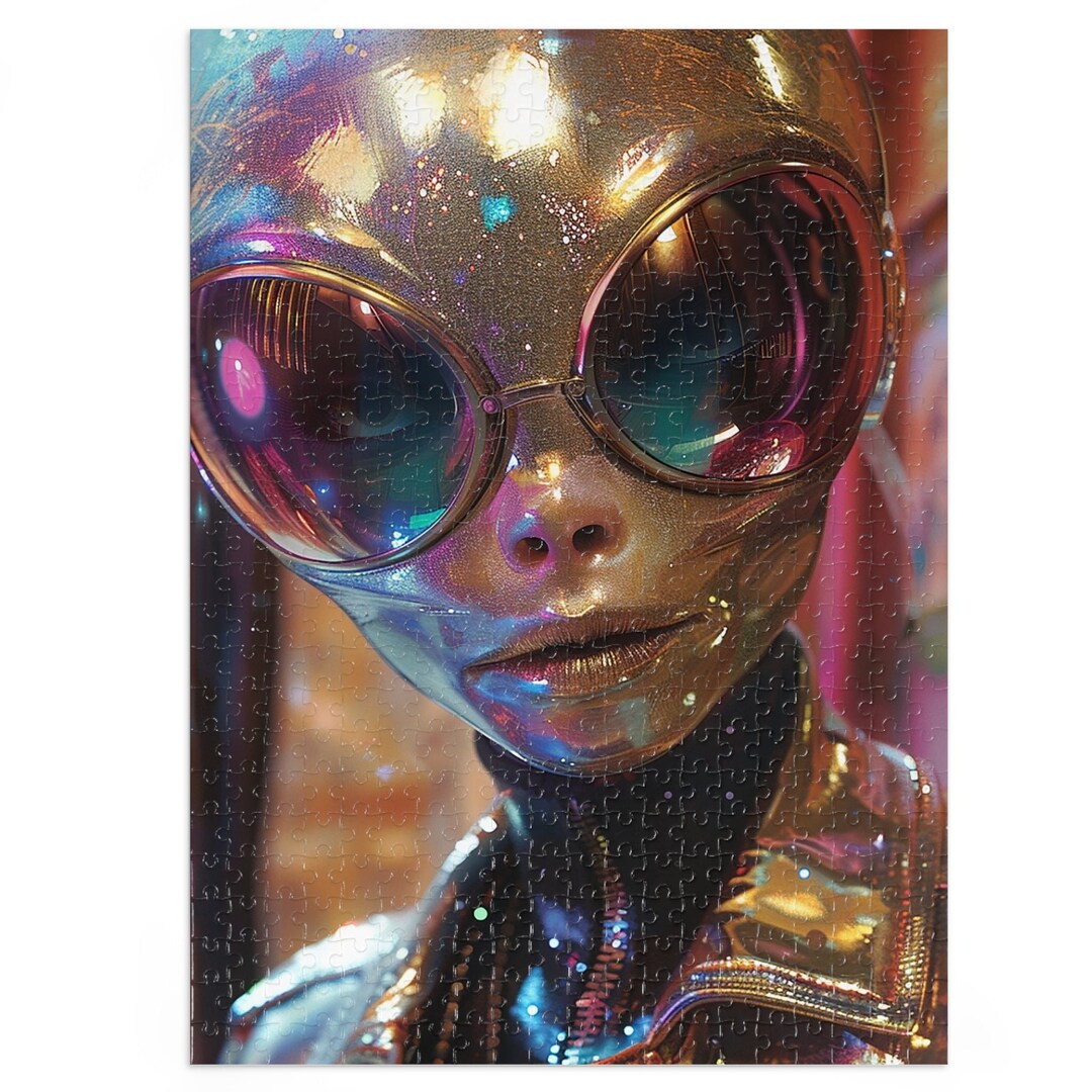 The Golden Alien Jigsaw Puzzle (30, 110, 252, 500,1000-piece) - Etsy