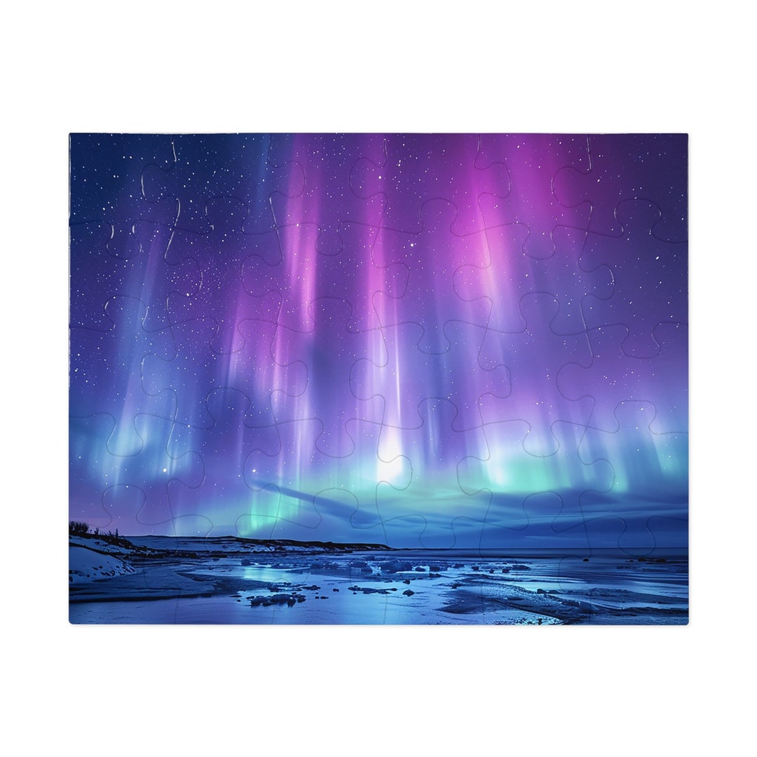 Alaskan Northern Lights Jigsaw Puzzle (30, 110, 252, 500,1000-piece) - Etsy