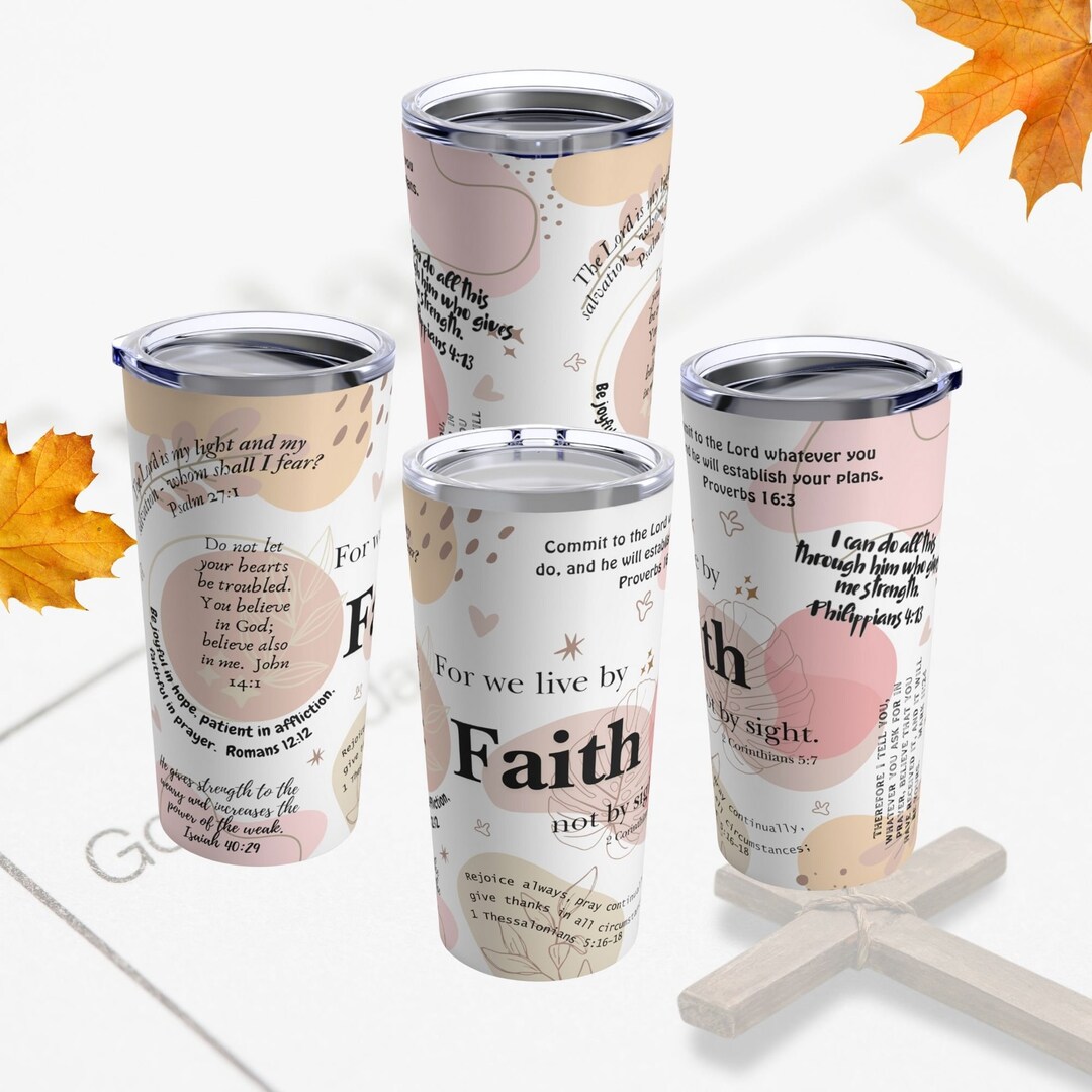 Bible Verses Tumbler Christian Bible Affirmation Tumbler Gift Coffee ...