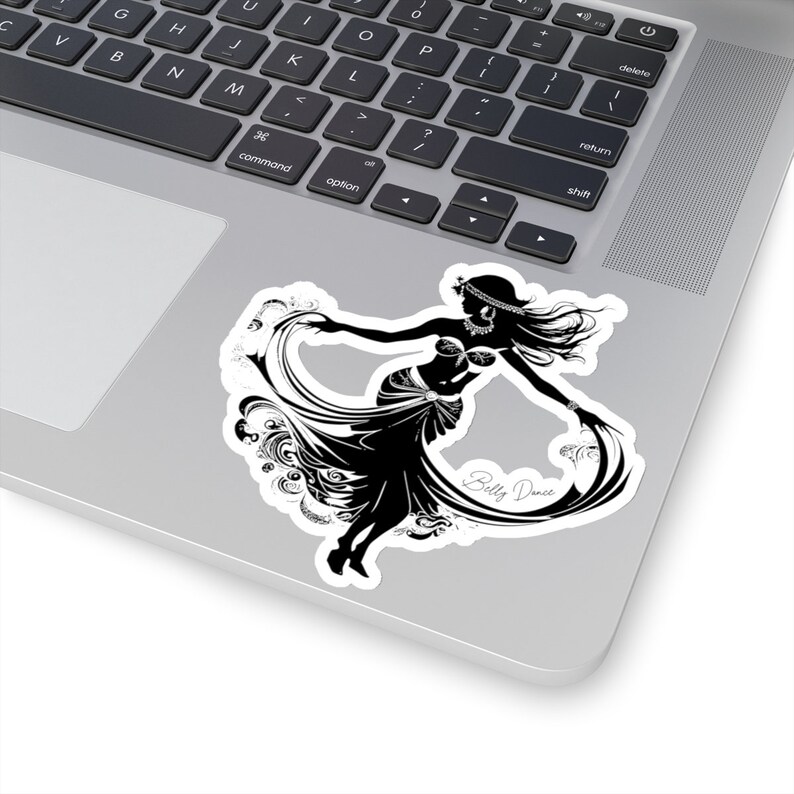 Belly Dance Vinyl Silhouette Sticker Flowing Dancing Decor Sticky ...