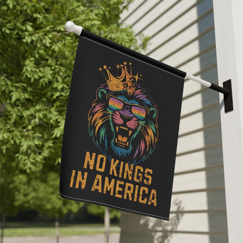 No Kings in America Yard Sign, Anti-trump, Protest Yard Sign, Democracy ...
