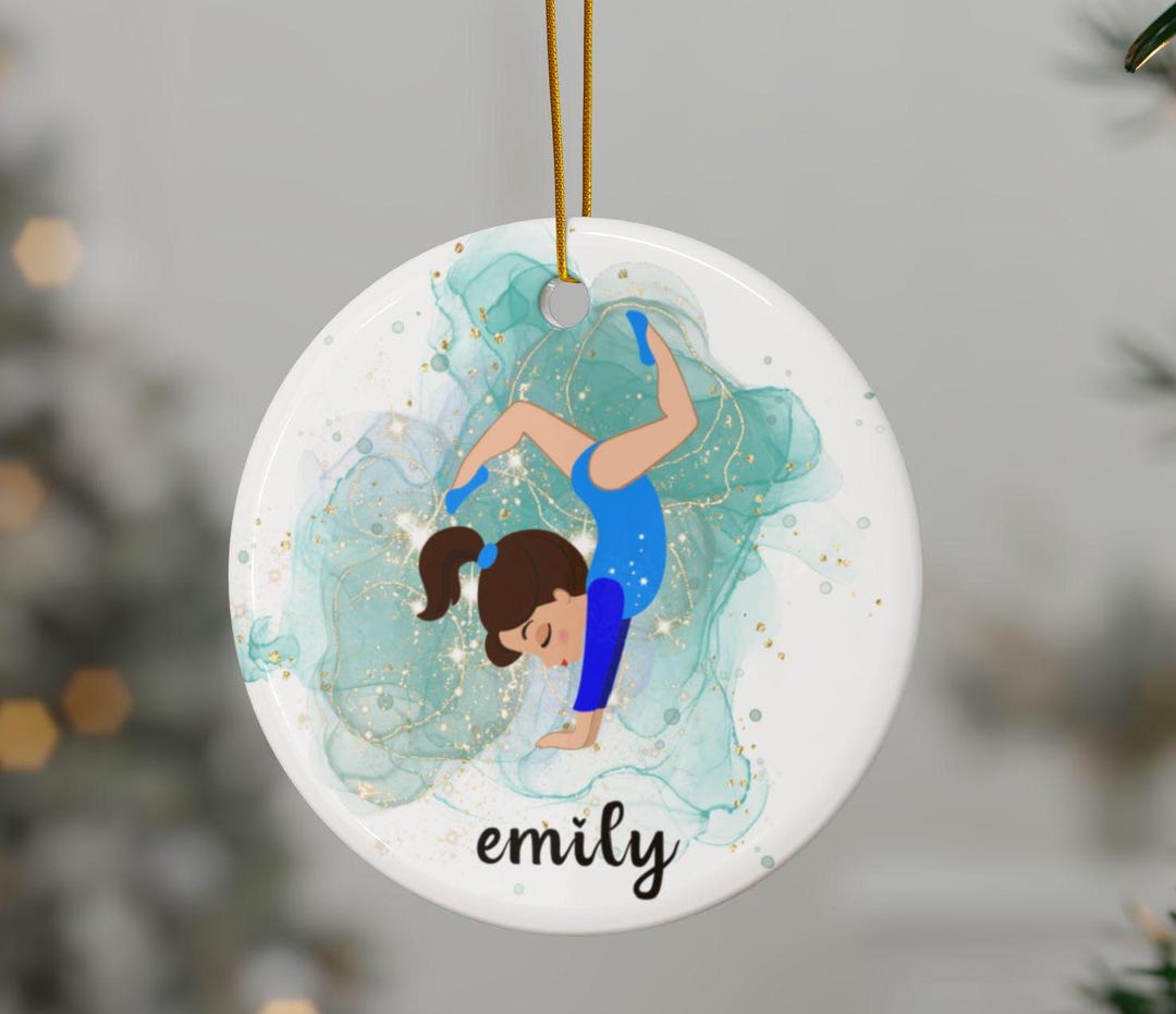 Personalized Gymnastics Acrylic Ornament, Christmas Gift for Daughter ...