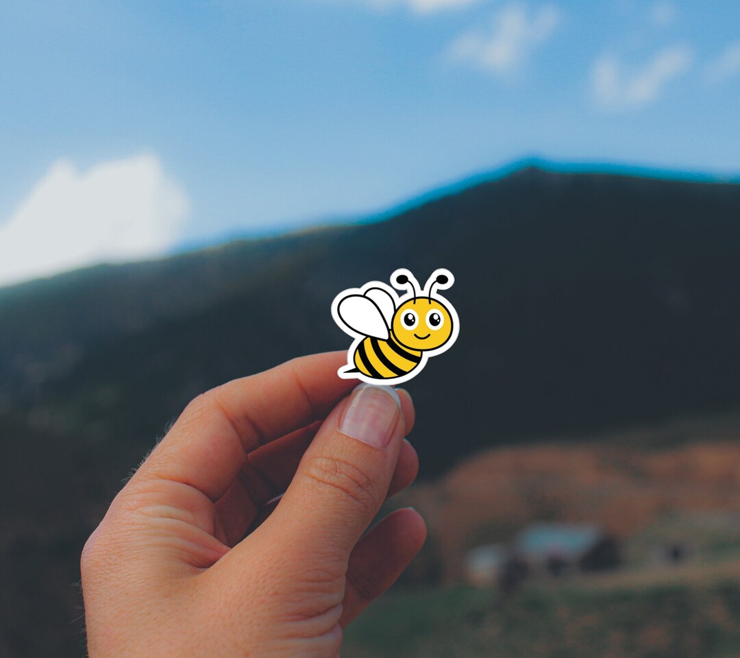 Simple Bee Sticker, Bumble Bee, Laptop Stickers, Hydroflask Stickers - Etsy