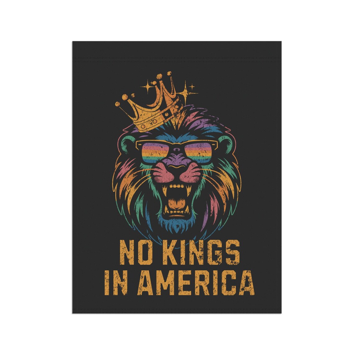 No Kings in America Yard Sign, Anti-trump, Protest Yard Sign, Democracy ...