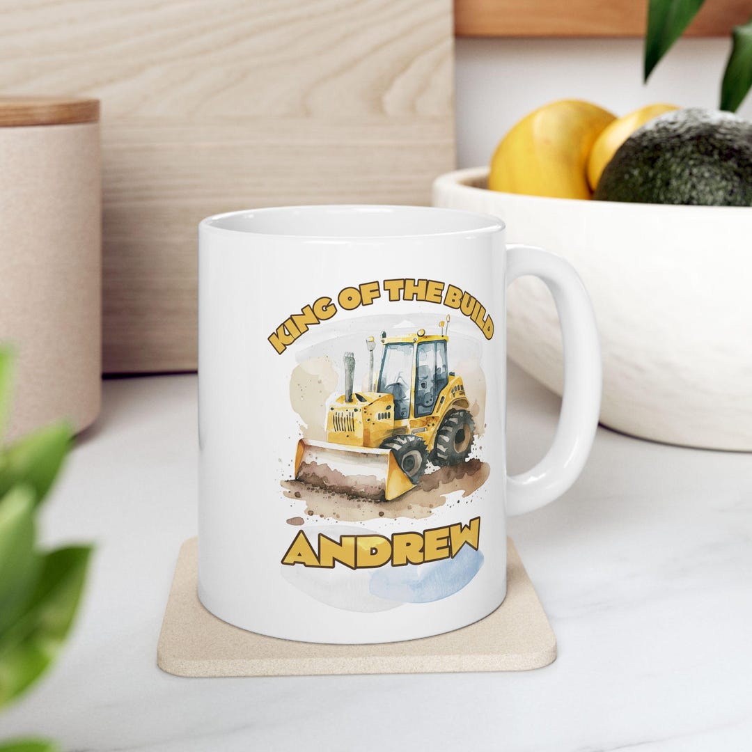 Personalized Construction Worker Ceramic Mug, Custom Name Coffee Cup ...