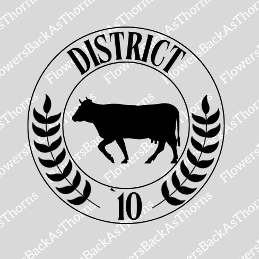 Hunger Games District Emblems Pngs - Etsy