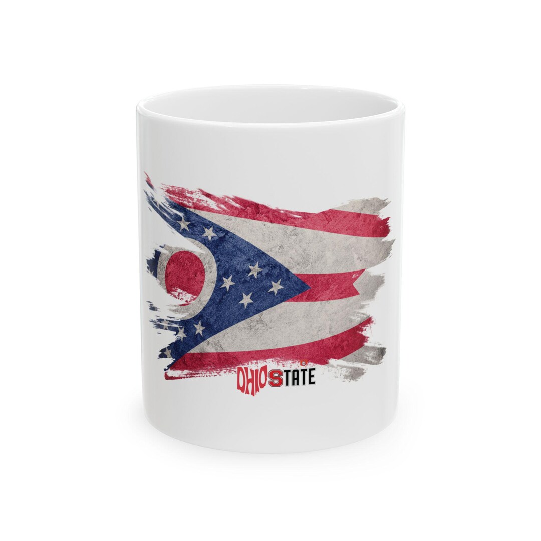 OHIO STATE Ceramic Mug, Buckeyes Coffee Cup, Ohio University Drinkware ...