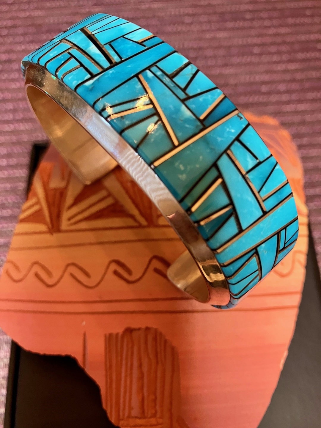 Men's Navajo Turquoise Cuff Bracelet - Etsy