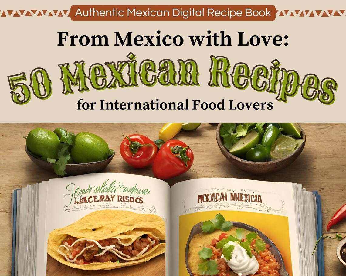 50 Mexican Recipes for Global Foodies PDF Mexican E-cookbook Instant ...