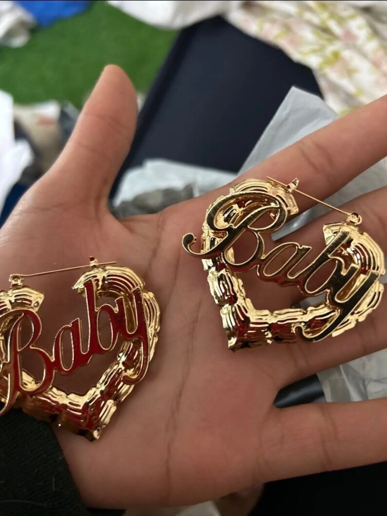 Y2K Gold Baby Bamboo Banglesearrings - Etsy