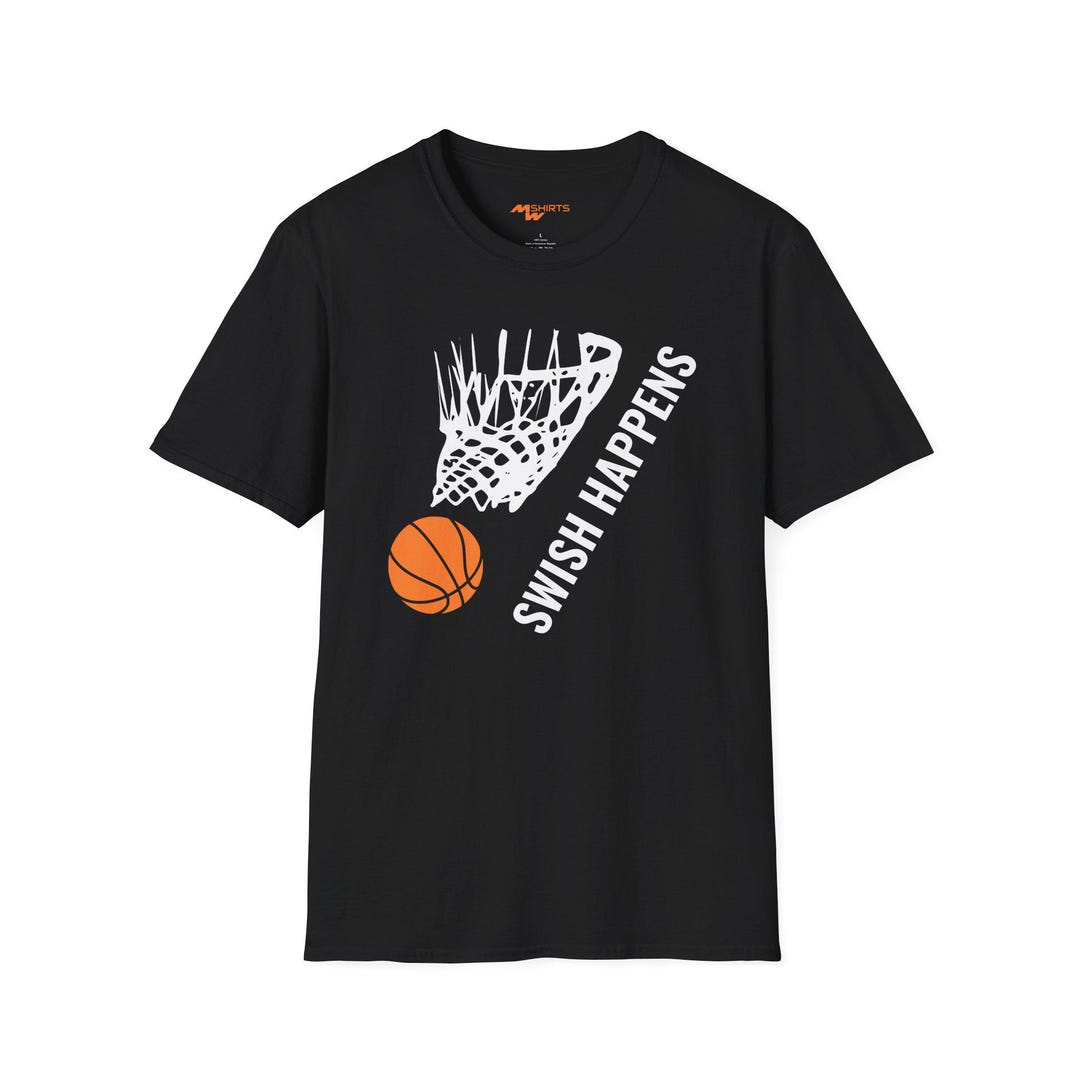 Swish Happens Swoosh Moment Basketball Tee/ Unisex Softstyle T-shirt - Etsy