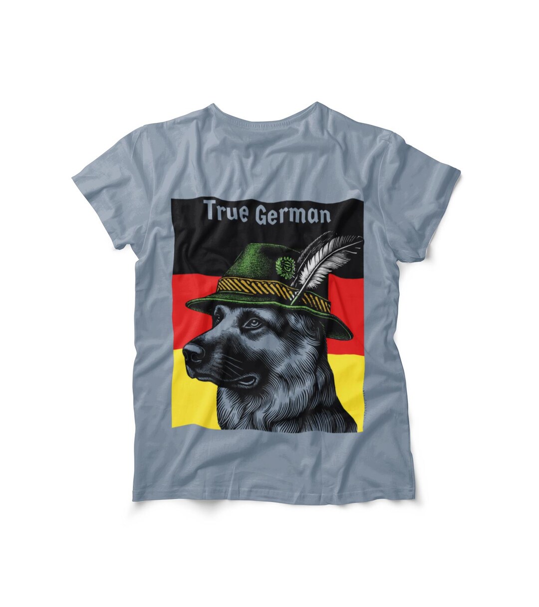 German Shepherd Tyrolean Hat T-shirt | German Flag Dog Design Vintage ...