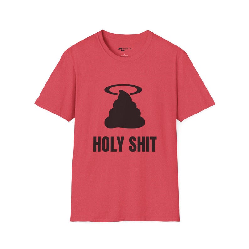 Holy Shit/ Poop Symbol With Halo T-shirt/ Unisex Softstyle T-shirt - Etsy