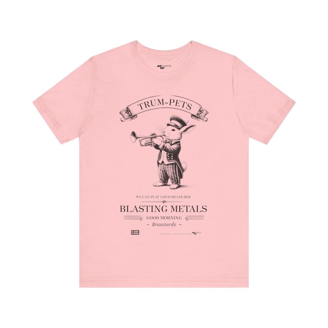 TRUMP-PETS Vintage Style Engraving: Rabbit With Trumpet in Orchestra ...